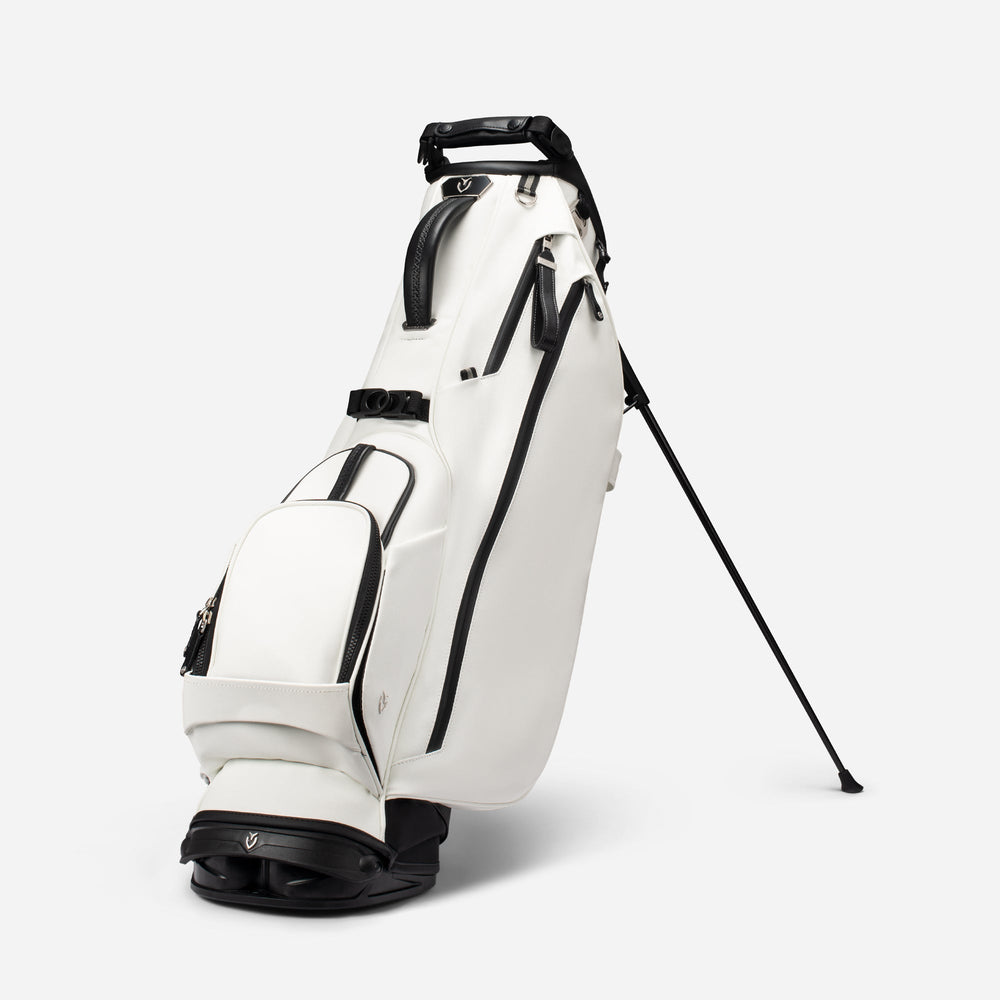 Lux Stand in Crosshatch White