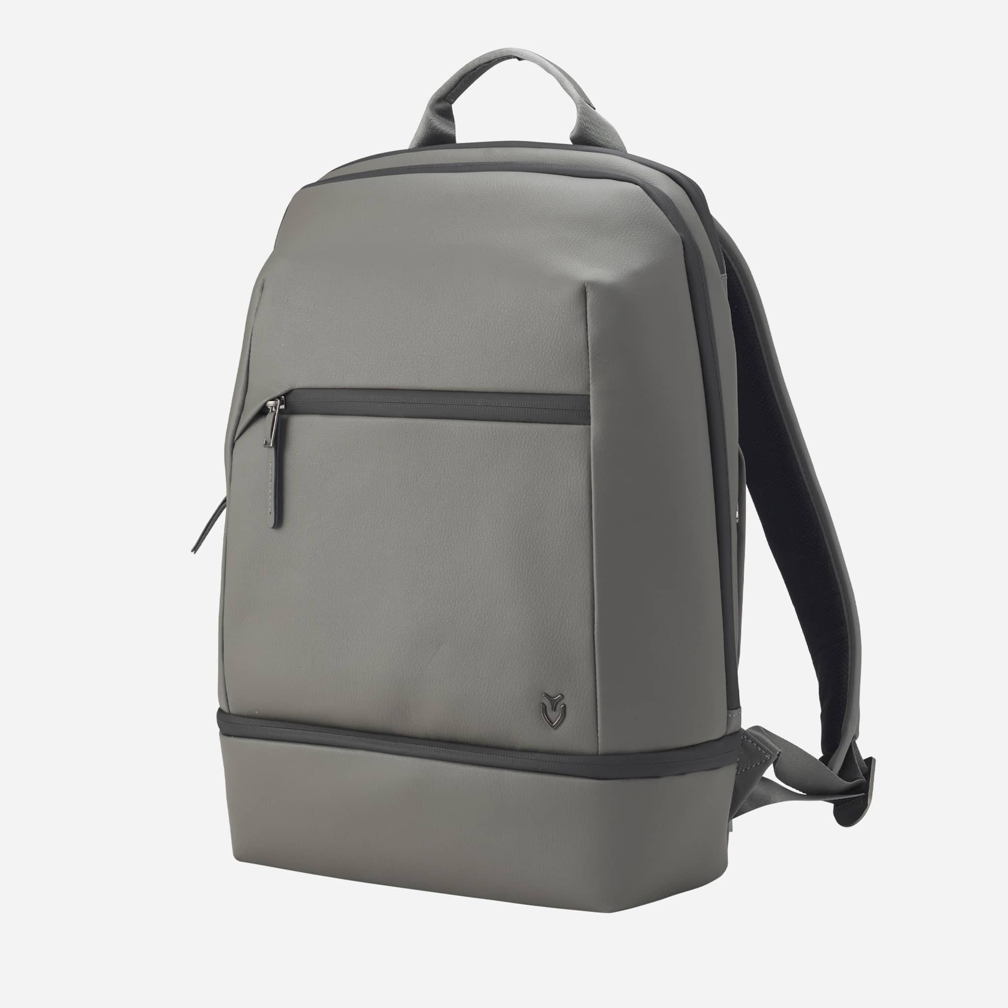 Signature Backpack in Pebbled Grey